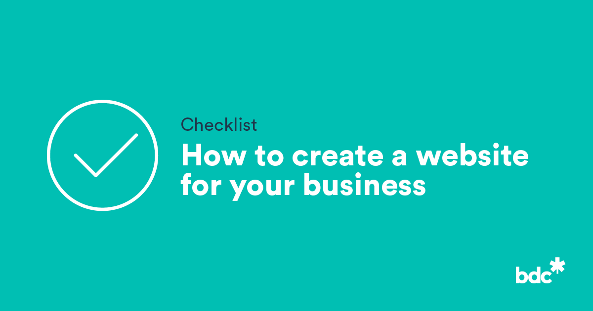 Checklist – Build a business website | BDC.ca