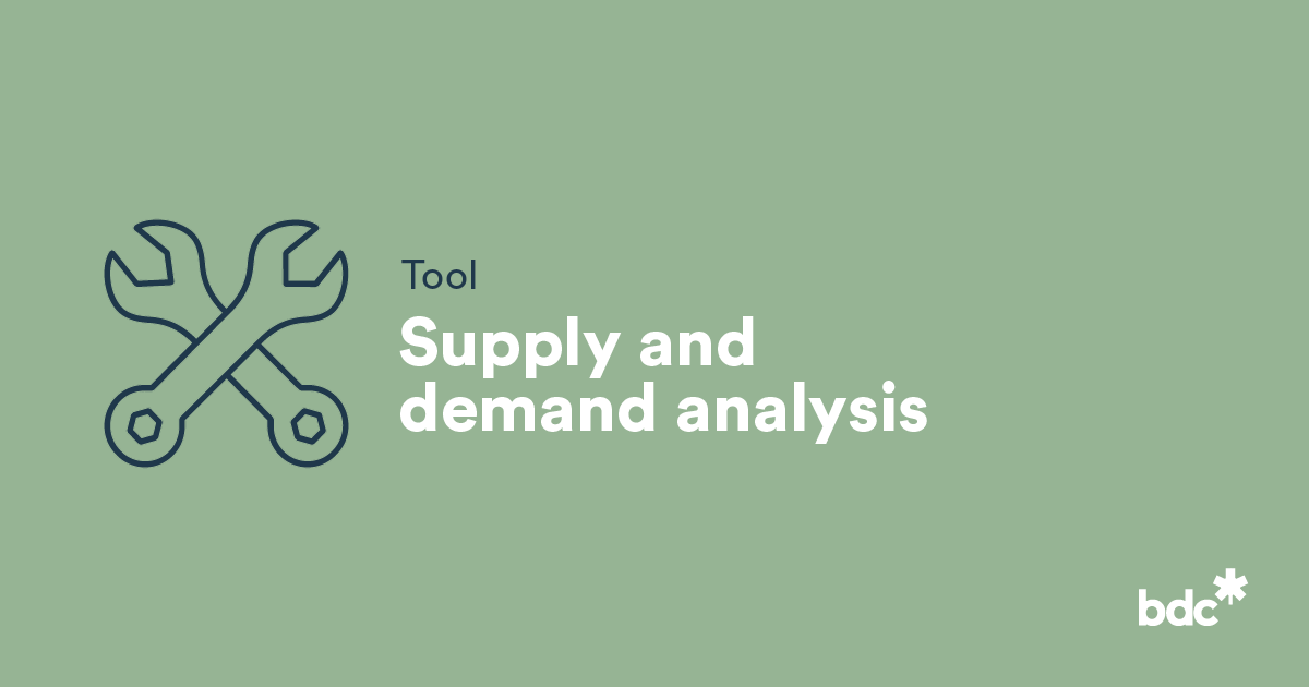 Supply and demand analysis tool | BDC.ca