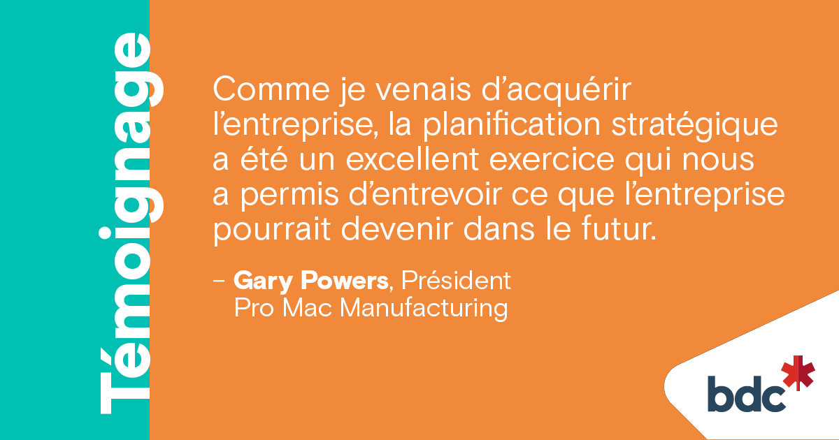 Pro Mac Manufacturing et BDC - Témoignage client