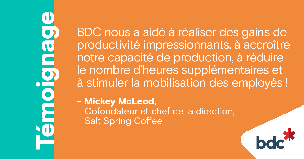 Salt Spring Coffee et BDC – Témoignage Client